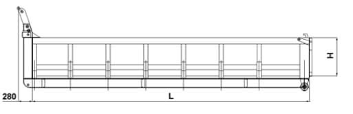 Übereinander stapelbare Abrollcontainer - BMP Bohemia